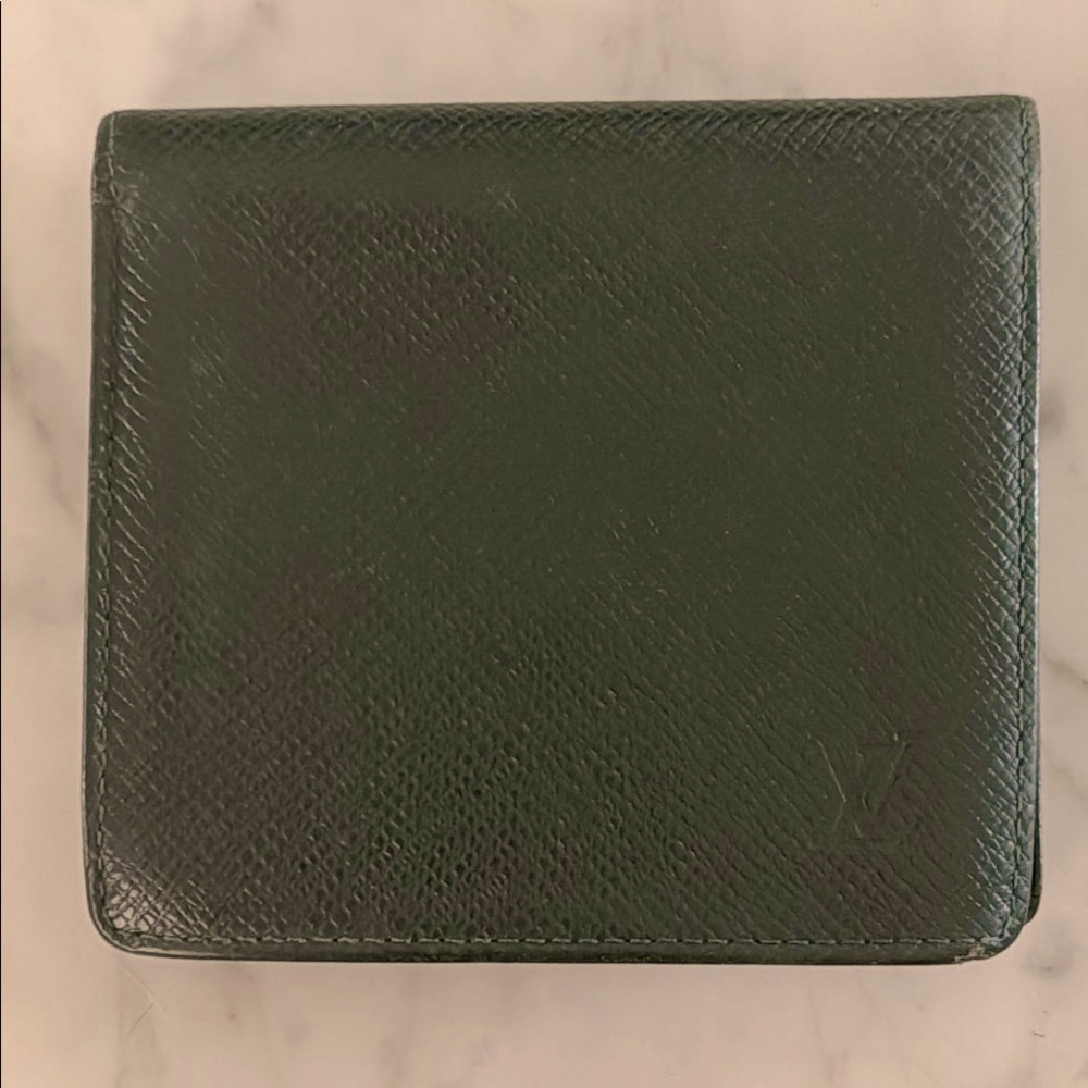 Rare Vintage Dark Green Lv Louis Vuitton Wallet (Leat… - Gem